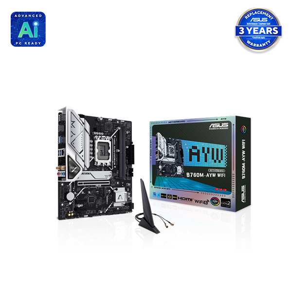 Asus B760M-AYW WIFI LGA1700 Micro-ATX Motherboard Price in BD